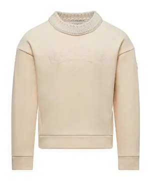 Moncler Embroidered Logo Cotton Sweatshirt