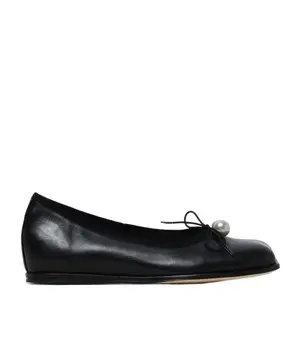 Simone Rocha Embellished Leather Ballerina Flats