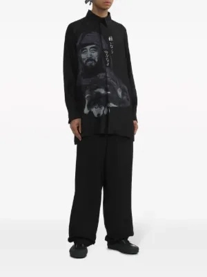 Yohji Yamamoto Oversized Silk Shirt
