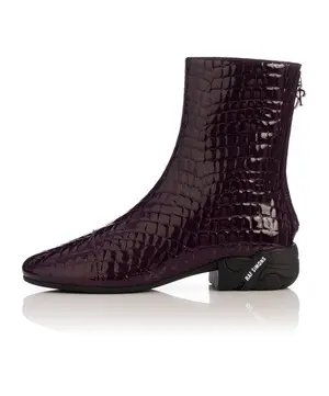 Raf Simons Solaris Mock-croc Ankle Boots