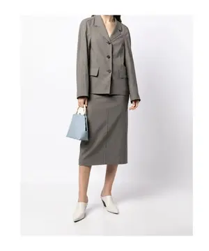 LOW CLASSIC Oversized Check Blazer