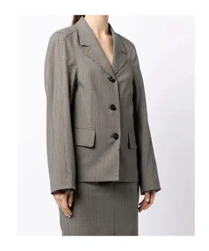 LOW CLASSIC Oversized Check Blazer