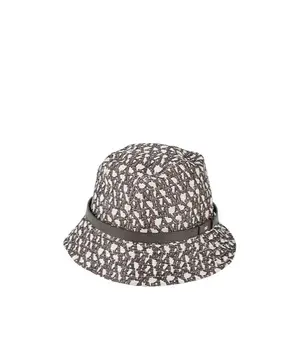 Max Mara Printed Bucket Hat - Gray