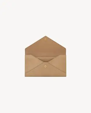 Saint Laurent Letter Large Wallet In Leather