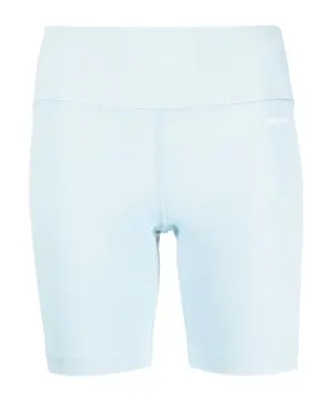 SPORTY  RICH Sporty & Rich Ribbed Biker Shorts With Logo Patch - Blue