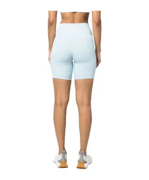 SPORTY  RICH Sporty & Rich Ribbed Biker Shorts With Logo Patch