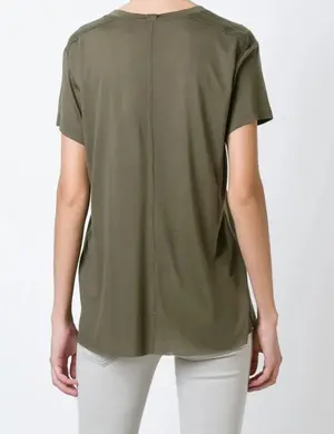 Helmut Lang V-neck Short Sleeve T-shirt