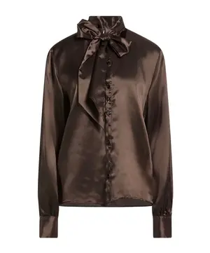MAISON MARGIELA Satin Bow Detail Blouse