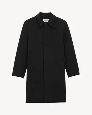 Saint Laurent Button Detailed Knee-length Coat
