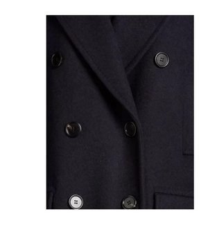 Max Mara Stylish Minimalist Double-breasted Coat