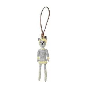 Miu Miu Crochet "technical Yarn Trick" Charm - Gray