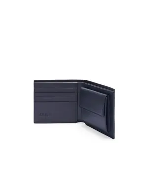 Loewe Bifold Coin Wallet In Textured Classic Calfskin