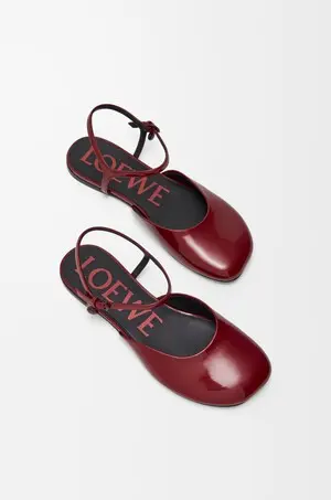 Loewe Square-toe Ballet Flat Sandals