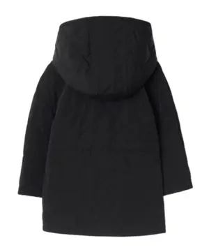 Burberry Quilted Hooded Jacket With Embroidered Equestrian Knight Design