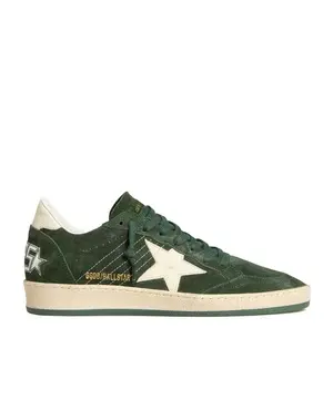 GOLDEN GOOSE Ball Star Suede Sneakers - Green