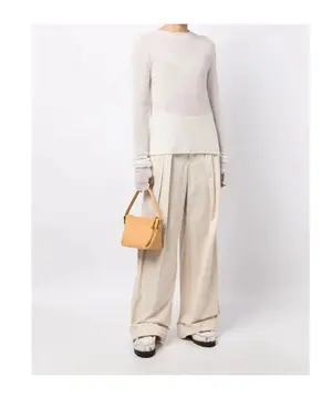 LOW CLASSIC Semi-sheer Fine-knit Jumper