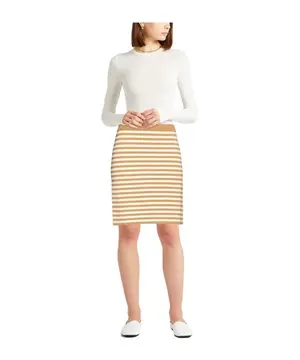 Max Mara Striped Knit Midi Skirt