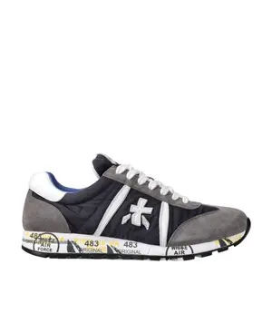 Premiata Logo Casual Sneakers - Black