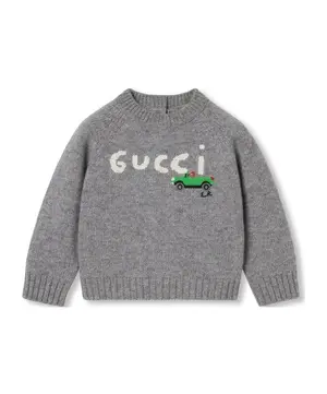Gucci Baby Wool Sweater With Embroidery