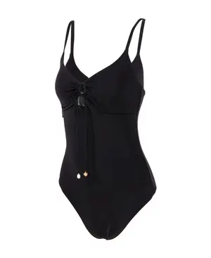 Tory Burch Ruched Cut-out One-piece Swimsuit