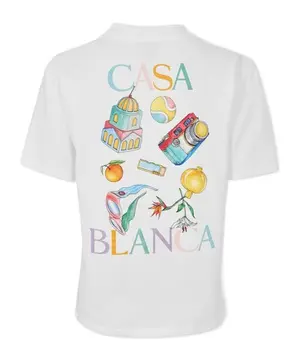 Casablanca Round-neck Printed T-shirt