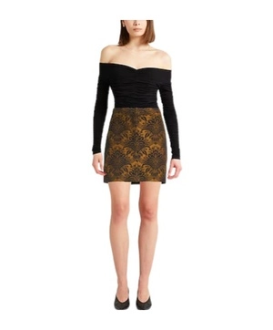 Max Mara Jacquard Floral-print Skirt