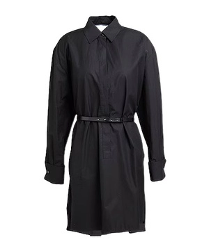 Max Mara Solid Color Shirt Dress - Black