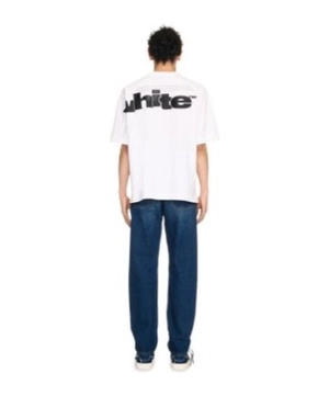 Off-White Logo Embroidered Tapered-leg Jeans