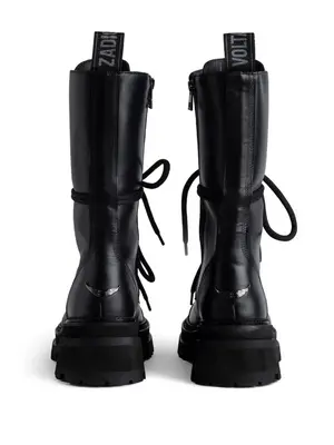 Zadig&Voltaire Lace-up Lug Sole Boots