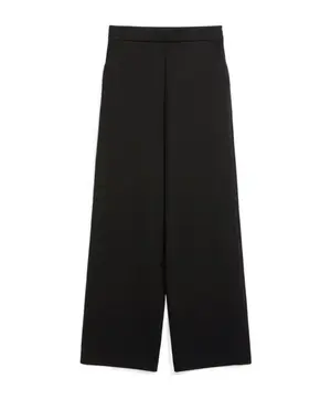 Max Mara High Waist Straight Leg Trousers - Black