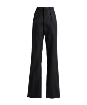 Saint Laurent High-waisted Pinstriped Wool Trousers