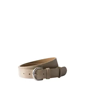 Prada Suede Belt With Engraved Buckle - Desert Beige