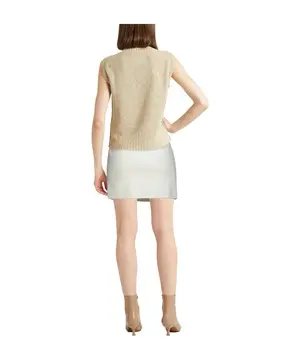 Max Mara Solid-color Flannel A-line Skirt