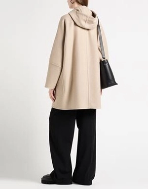 Max Mara Minimalist Double-breasted Long-sleeve Hooded Coat
