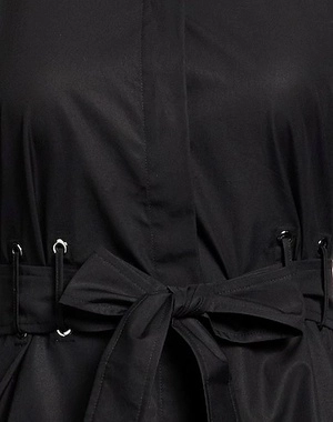 Max Mara Long-sleeve Shirt With Belt Detail - Black