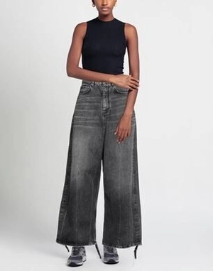 Balenciaga High Waist Wide Leg Jeans