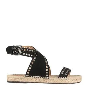 Isabel Marant Étoile Isabel Marant Studded Espadrille Sandals Black