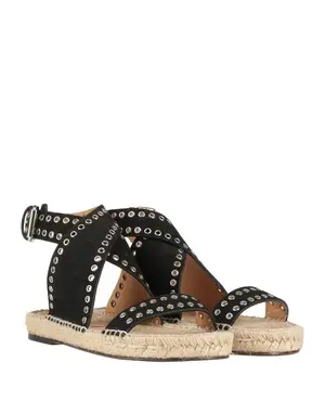 Isabel Marant Étoile Studded Espadrille Sandals - Black
