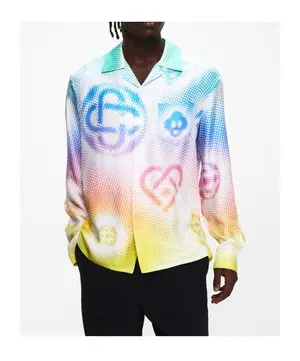 Casablanca Printed Long-sleeved Shirt - Multicolor
