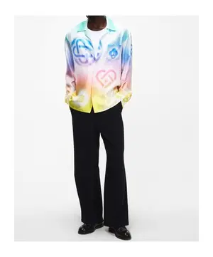 Casablanca Printed Long-sleeved Shirt - Multicolor