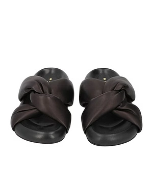 Marni Leather Knot Sandals - Black