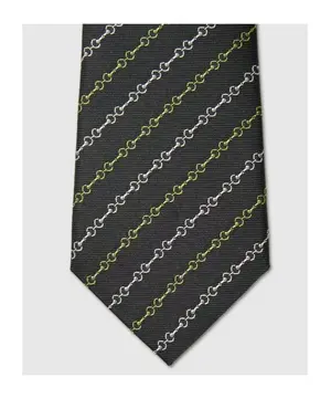 Gucci Horsebit Silk Jacquard Tie