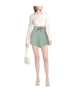GANNI Simple Versatile Solid Casual Pants