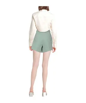 GANNI Simple Versatile Solid Casual Pants