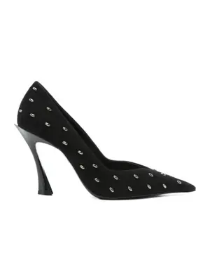MUGLER 95mm Fang Pumps - Black