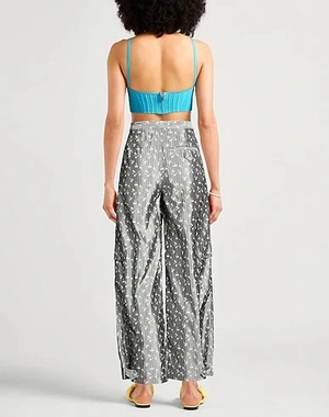 GANNI Striped Taffeta Cargo Trousers