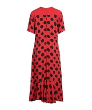 Marni Polka Dot Flared Midi Dress