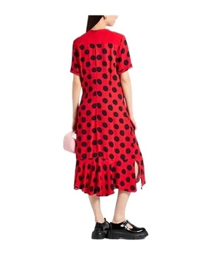 Marni Polka Dot Flared Midi Dress