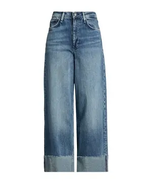 Rag & Bone Plain Colour Denim Trousers - Blue