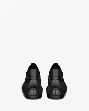 Saint Laurent Harvey Loafers In Smooth Leather